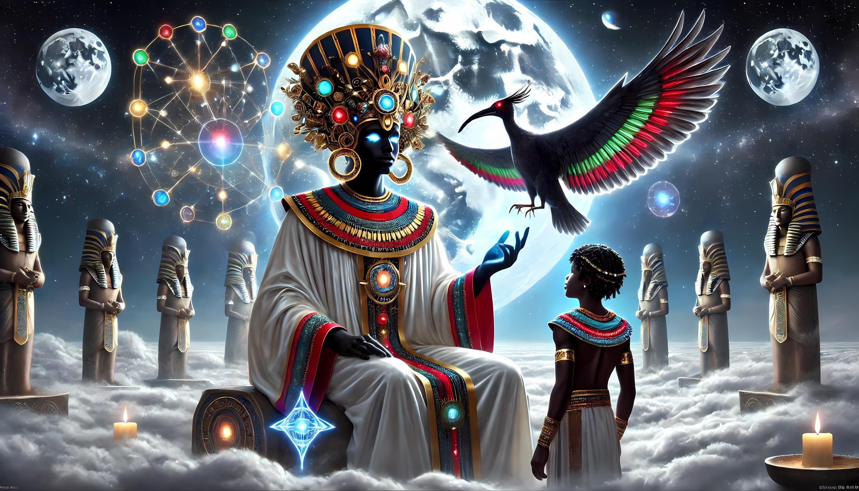 Digital Download | Thoth Initiates Imhotep | Afro-kemetic Divine ...