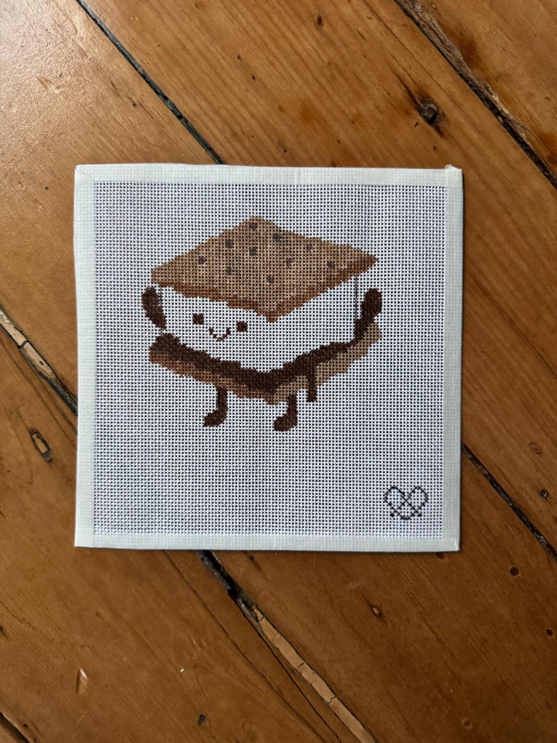 Hand Painted Smore’s Needlepoint Canvas - Etsy