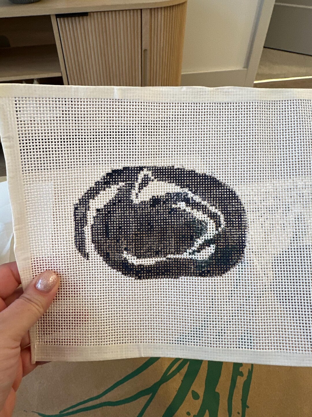 Custom College Logo Needlepointcanvas - Etsy