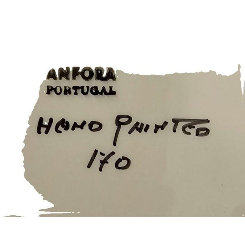 Vintage Rooster Anfora Agueda Hand Painted Wall Hanging Plate Portugal ...