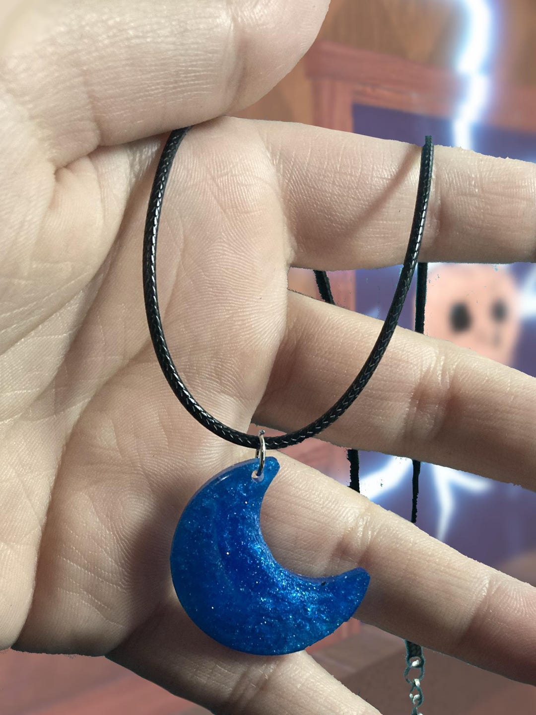 Roblox Doors Inspired Guiding Light Moon Necklace / Earrings / Keychain ...
