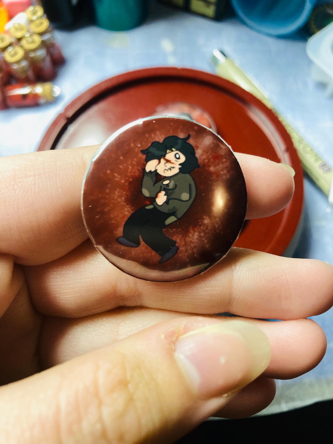 Iron Lung Inspired Pins - Simon the Convict - Etsy