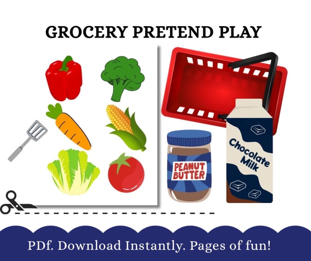 Grocery Printable Set/ School Activities/ Homeschool/ Life Skills/ Food ...