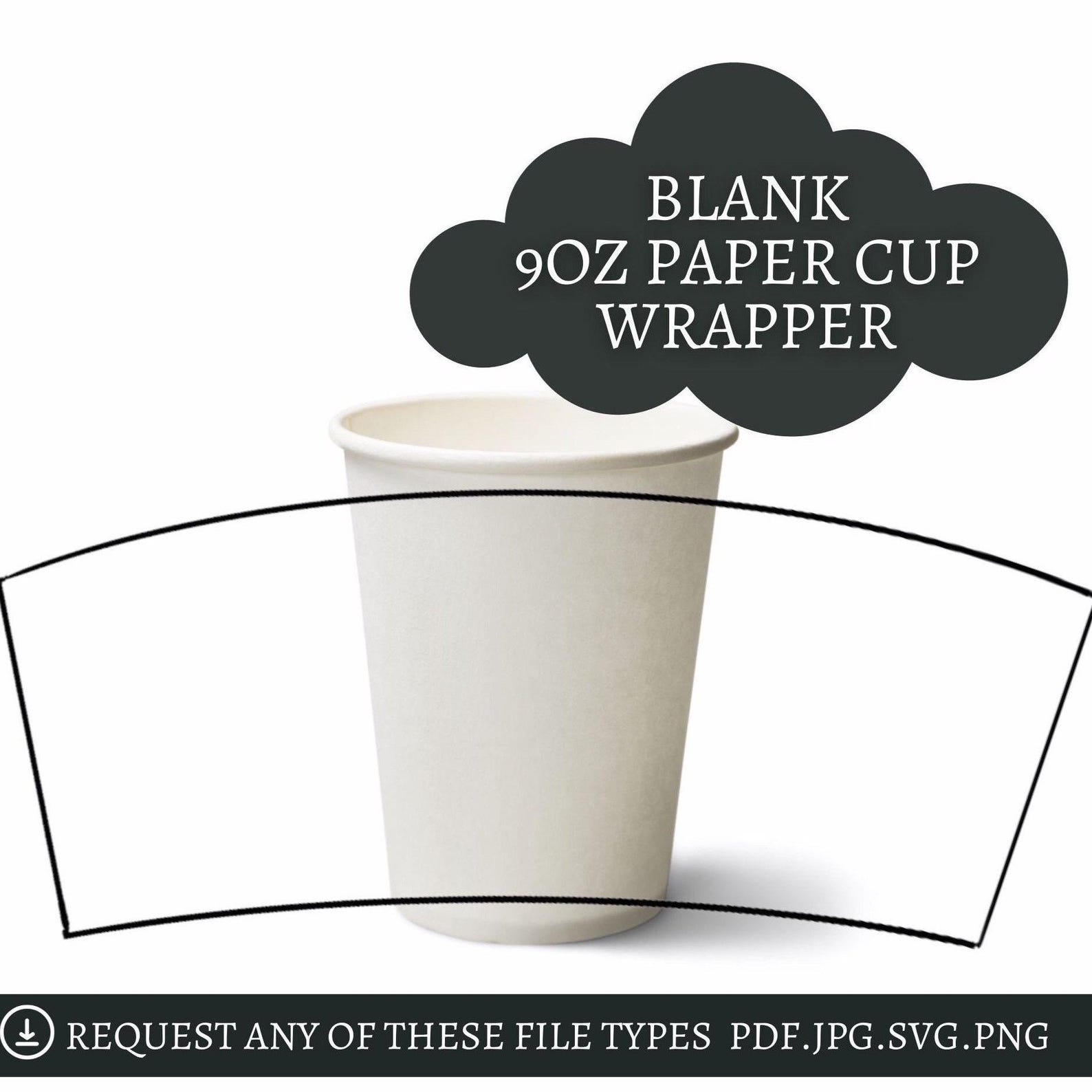 Paper Cup Template, Blank, Download and Print, Jpg - Etsy