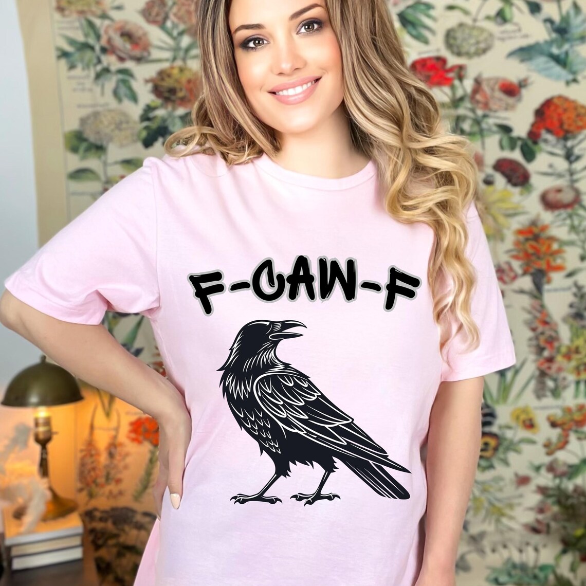 Funny Raven F-caw-f Svg-png-jpg-pdf: Gothic Crow Art (digital) - Etsy