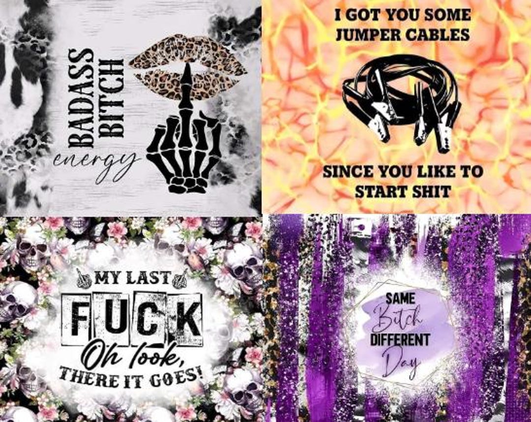 Sassy Tumbler Design Bundle: Inappropriate Sublimation Images - Etsy