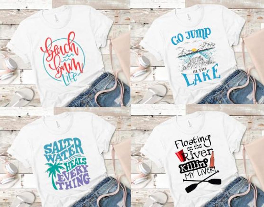 Beach & Lake PNG Design Bundle: Sublimation/dtf Ready (4 Images) - Etsy