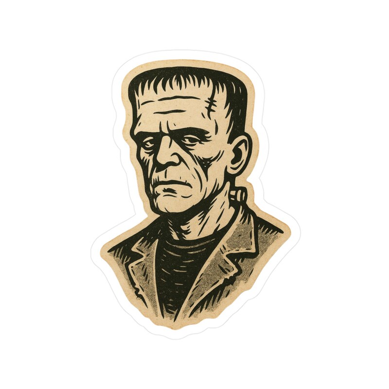 Frankenstein Window Decal - Etsy