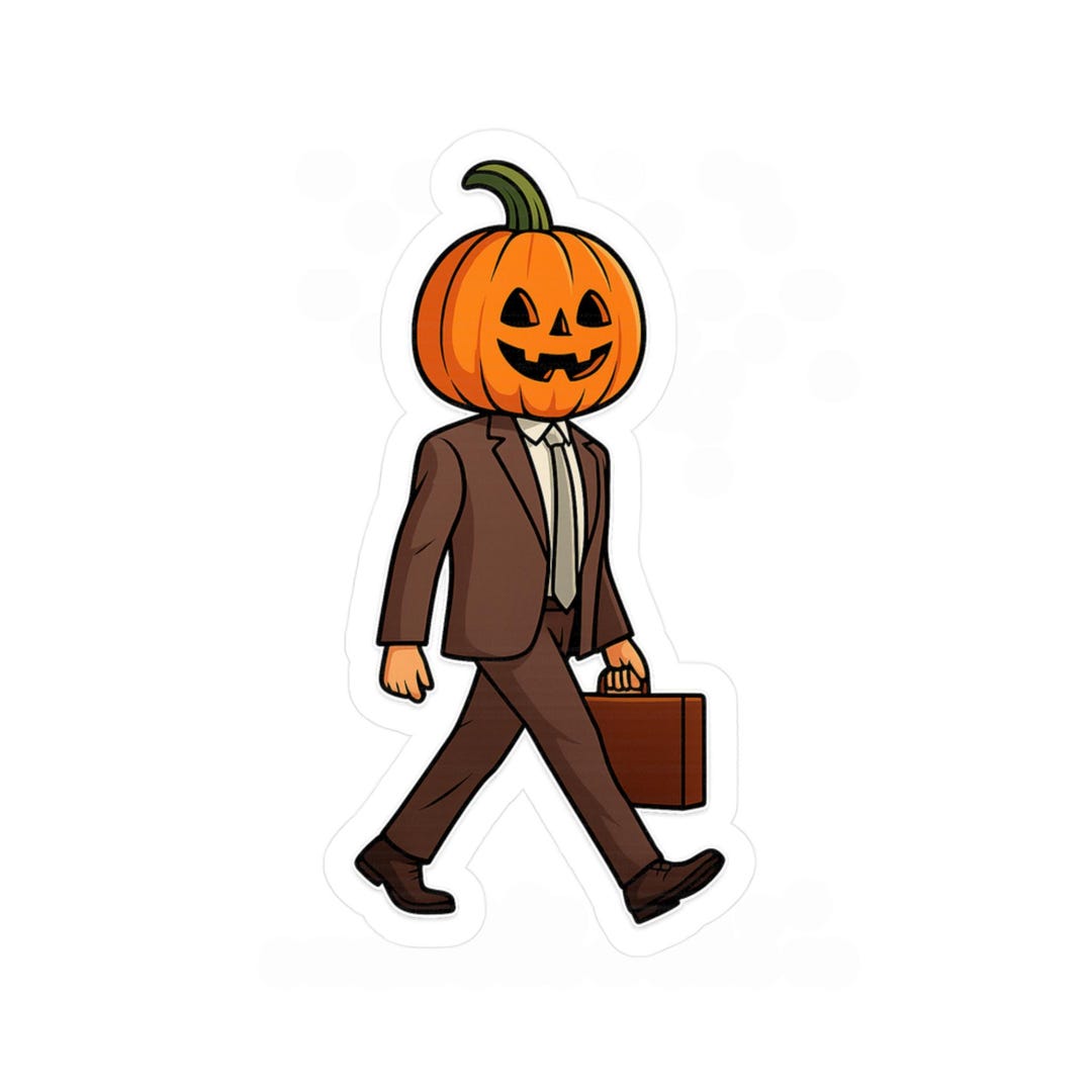Dwight Pumpkin Head, Dwight Pumpkin Head Sticker - Etsy