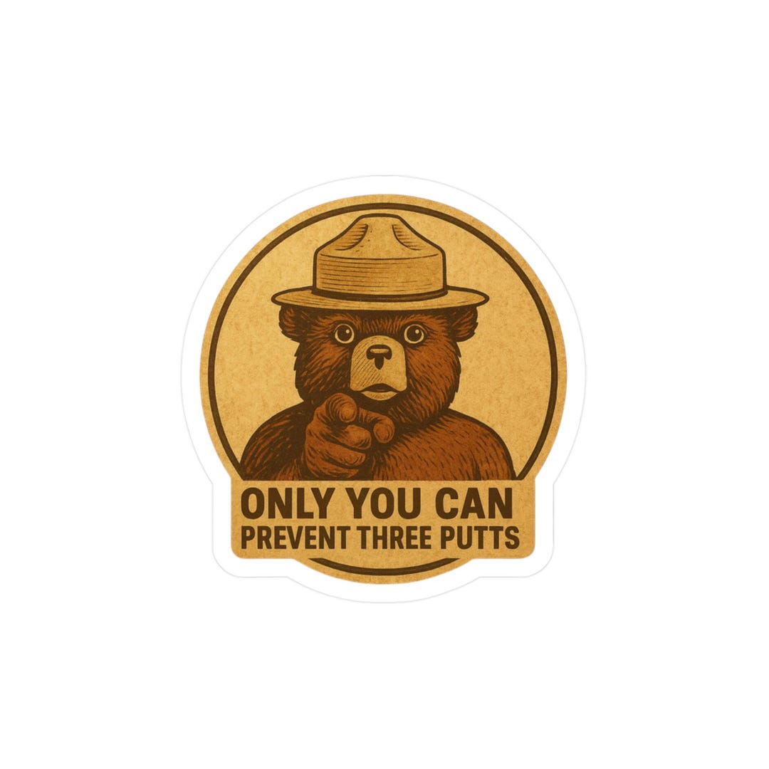 Three Putt Sticker, Prevent Three Putt Sticker - Etsy