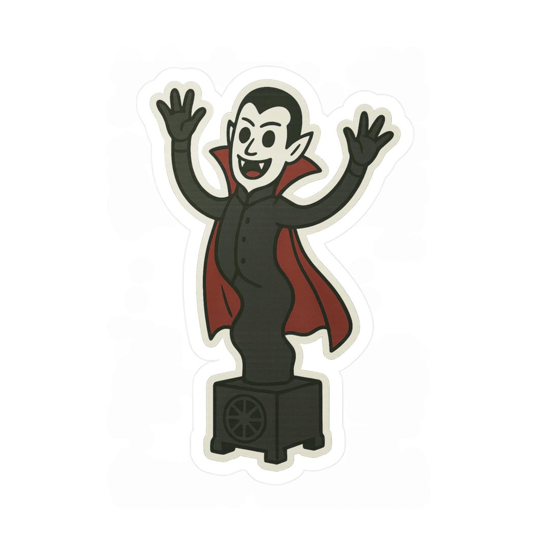 Dracula Kiss-cut Vinyl Decals, Spooky Halloween Stickers, Fun Vampire ...