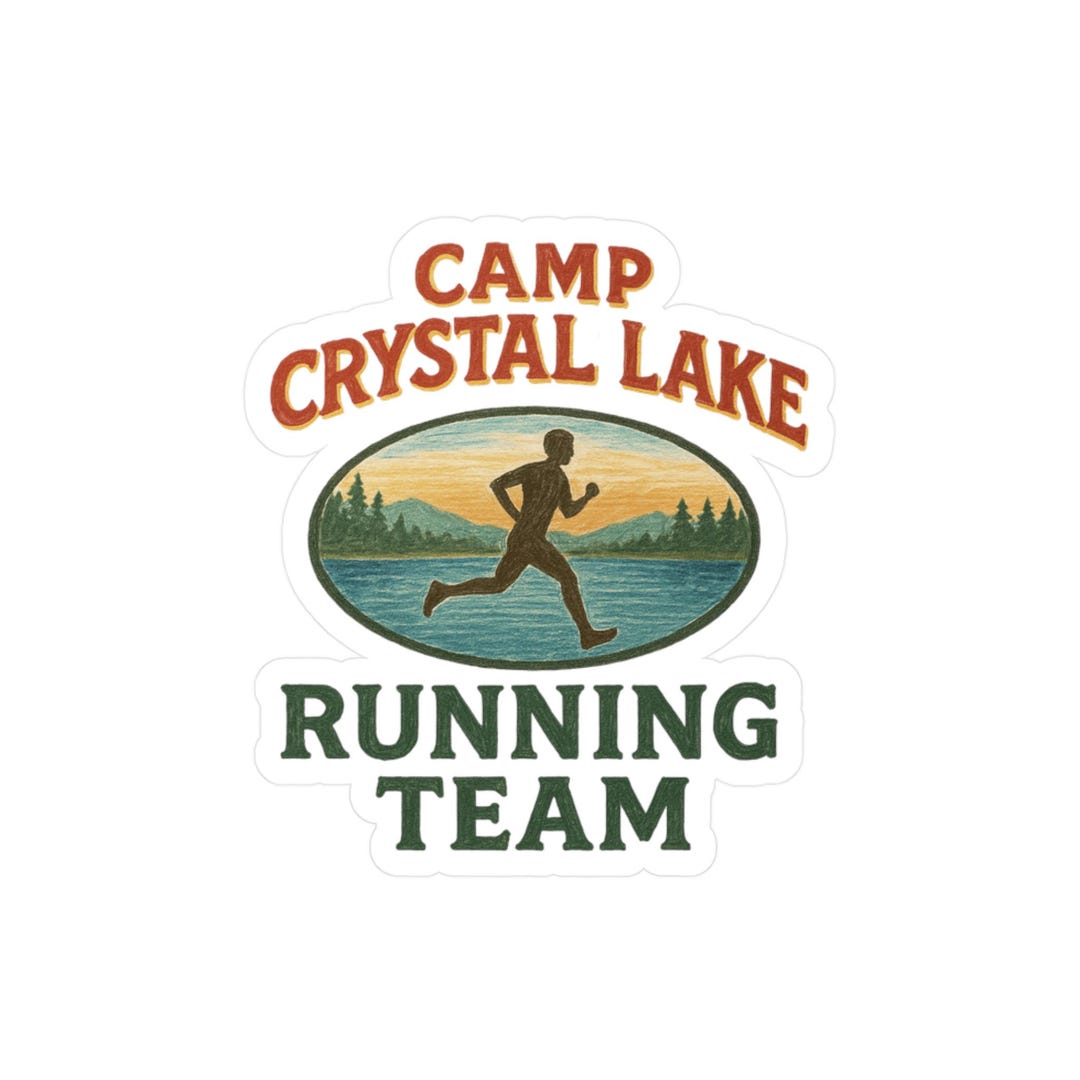 Camp Crystal Lake Running Team Vinyl Decals | Running Stickers, Outdoor ...
