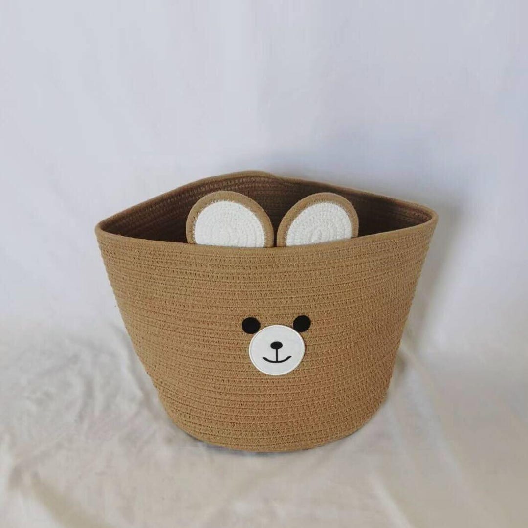 Cute Bear Storage Basket - Kids Storage Basket, Toy Organizer, Baby ...