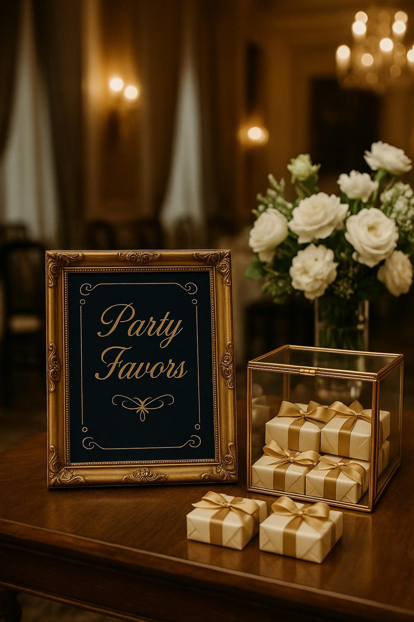 Old Money Bridal Shower Sign Bundle – Elegant Navy & Gold Printable ...