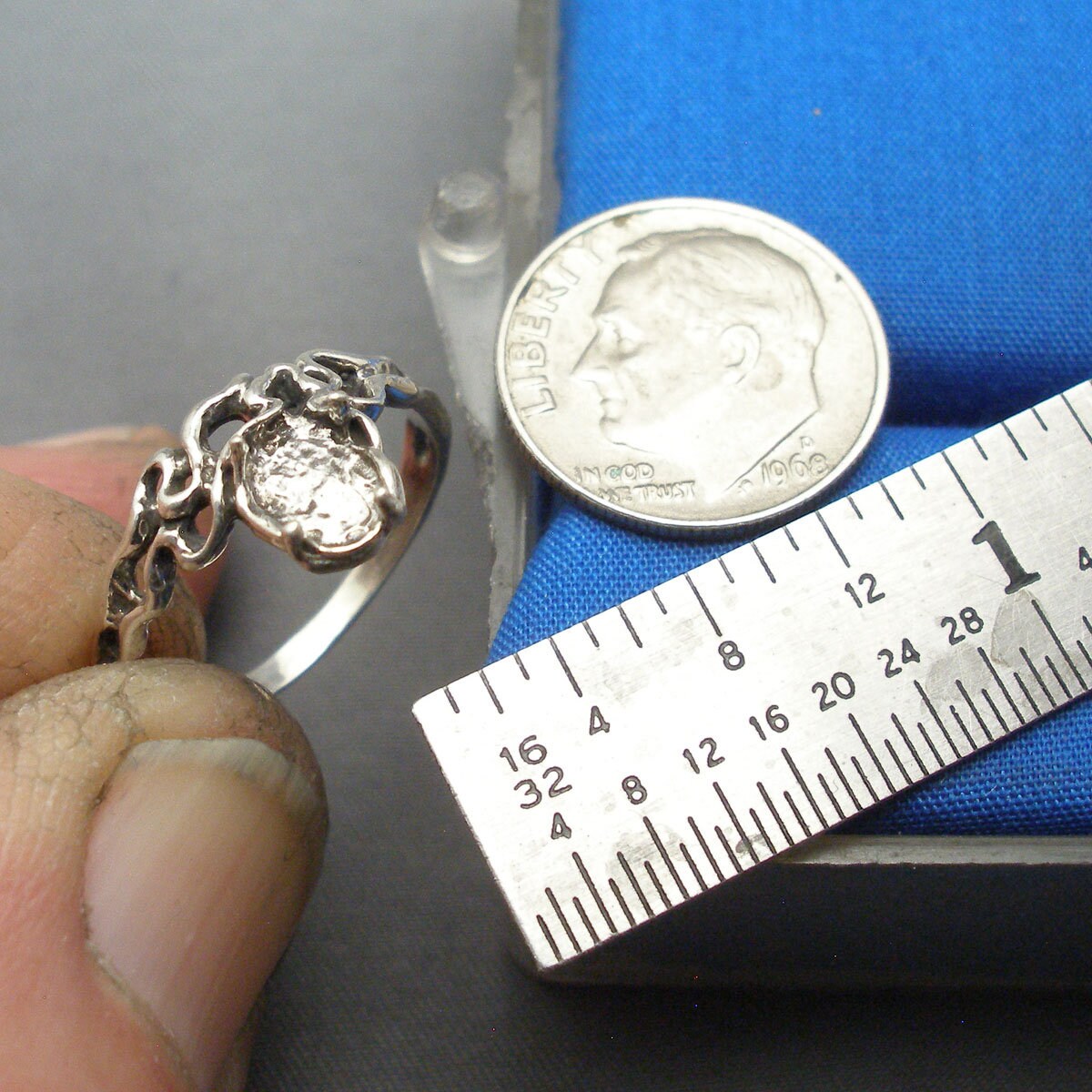 Opal Organic Swirl Pattern Elven Ring October Birthstone | Etsy