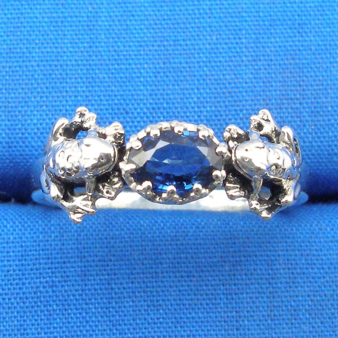 Natural Ruby Frog Ring Hand Crafted Recycled Sterling Silver | Etsy