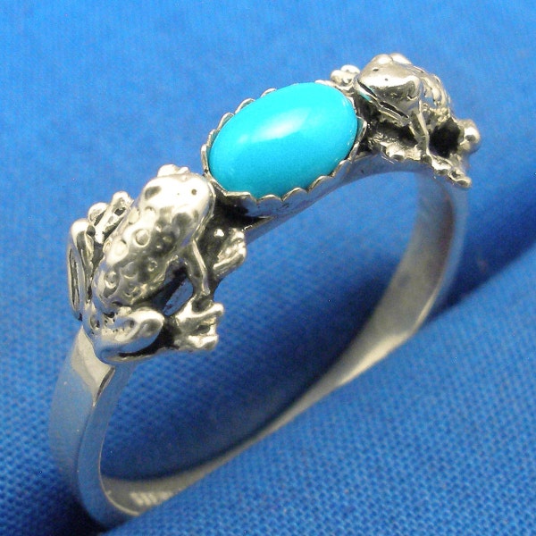 Turquoise Frog - Etsy