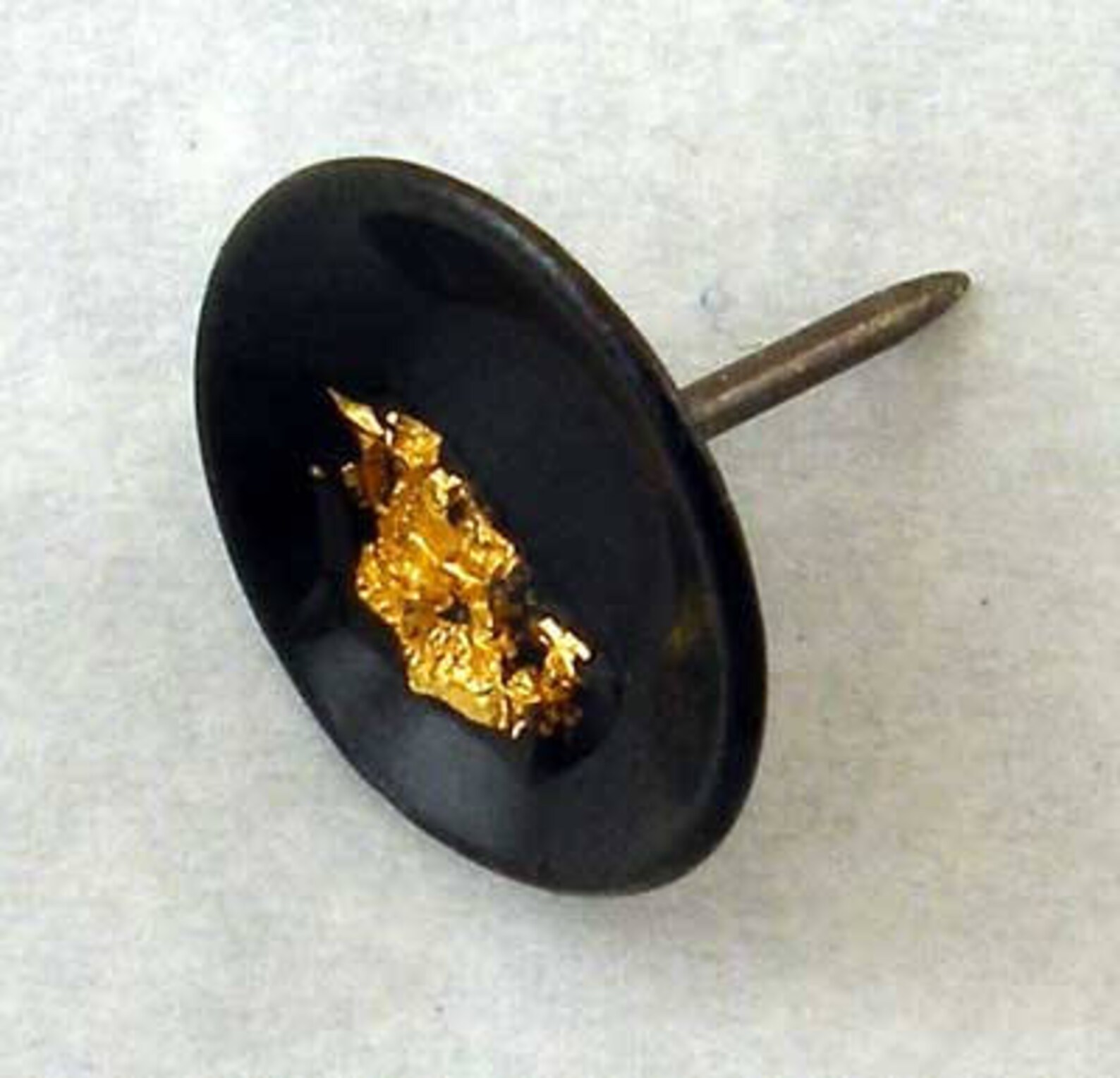 Gold Pan Tie Tack Smaller 9/16 Size Pure Gold Flakes - Etsy