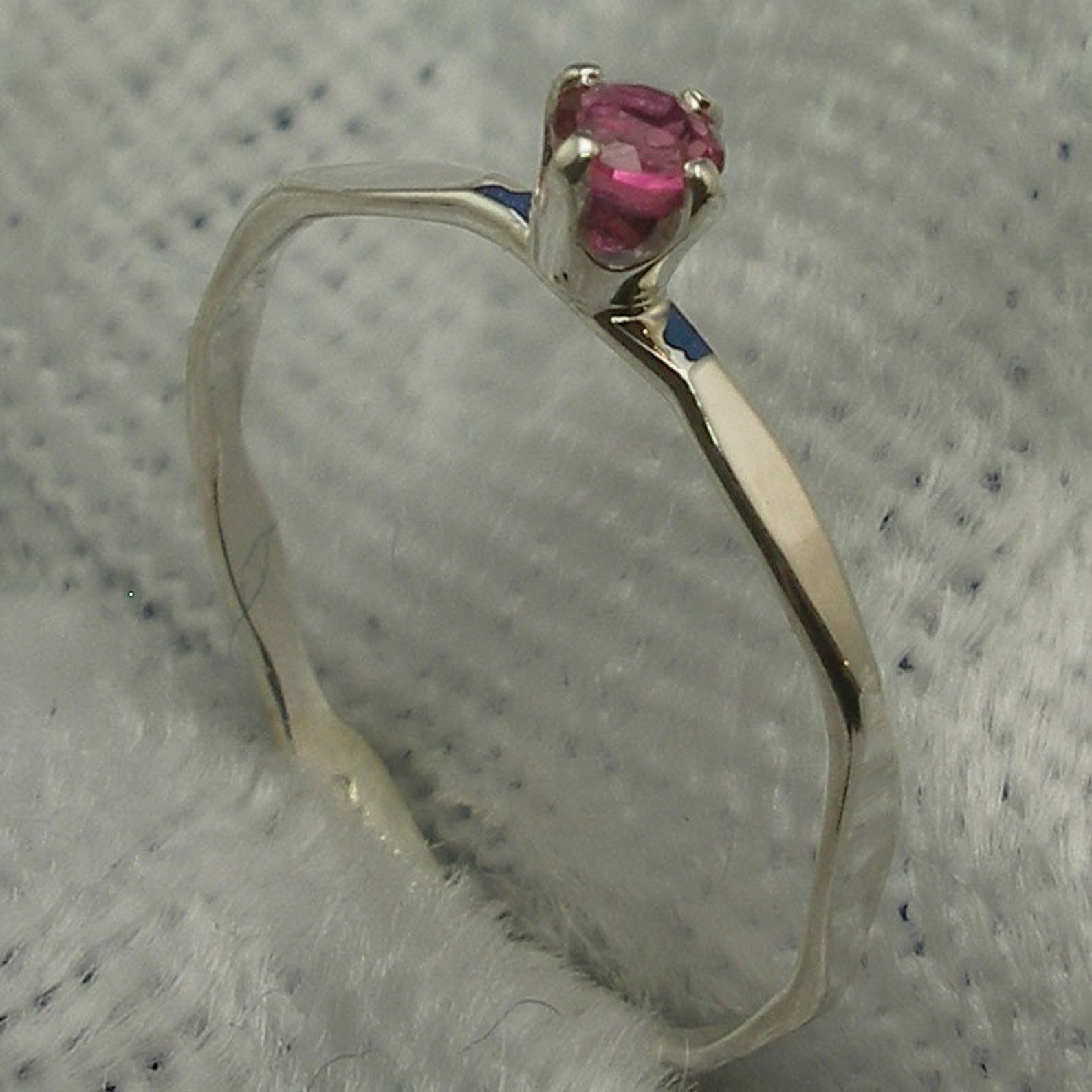 Ruby Baby Keepsake Ring July Birthstone Hand Crafted | Etsy