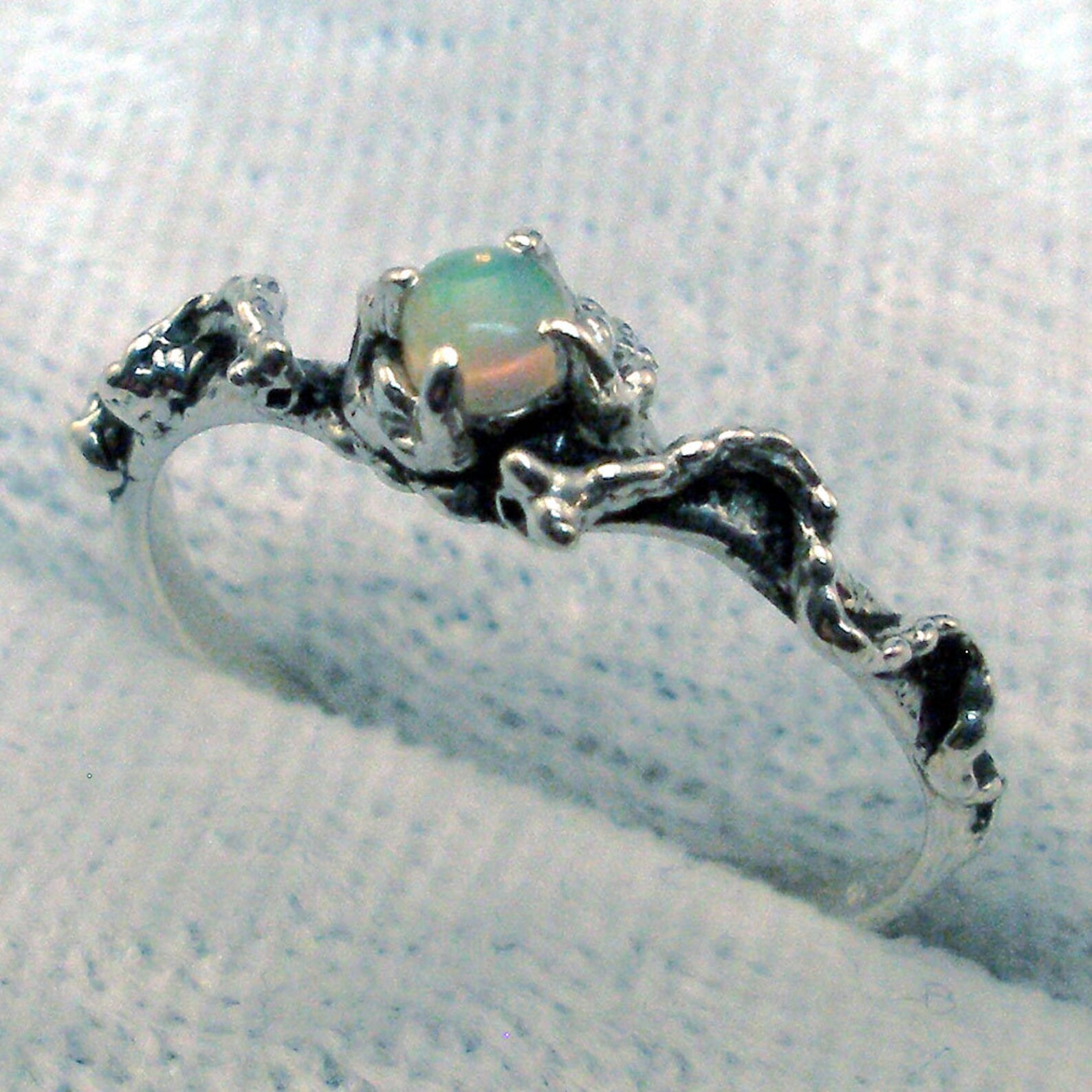 Opal Mythological Stone Protectors Ring Hand Crafted - Etsy