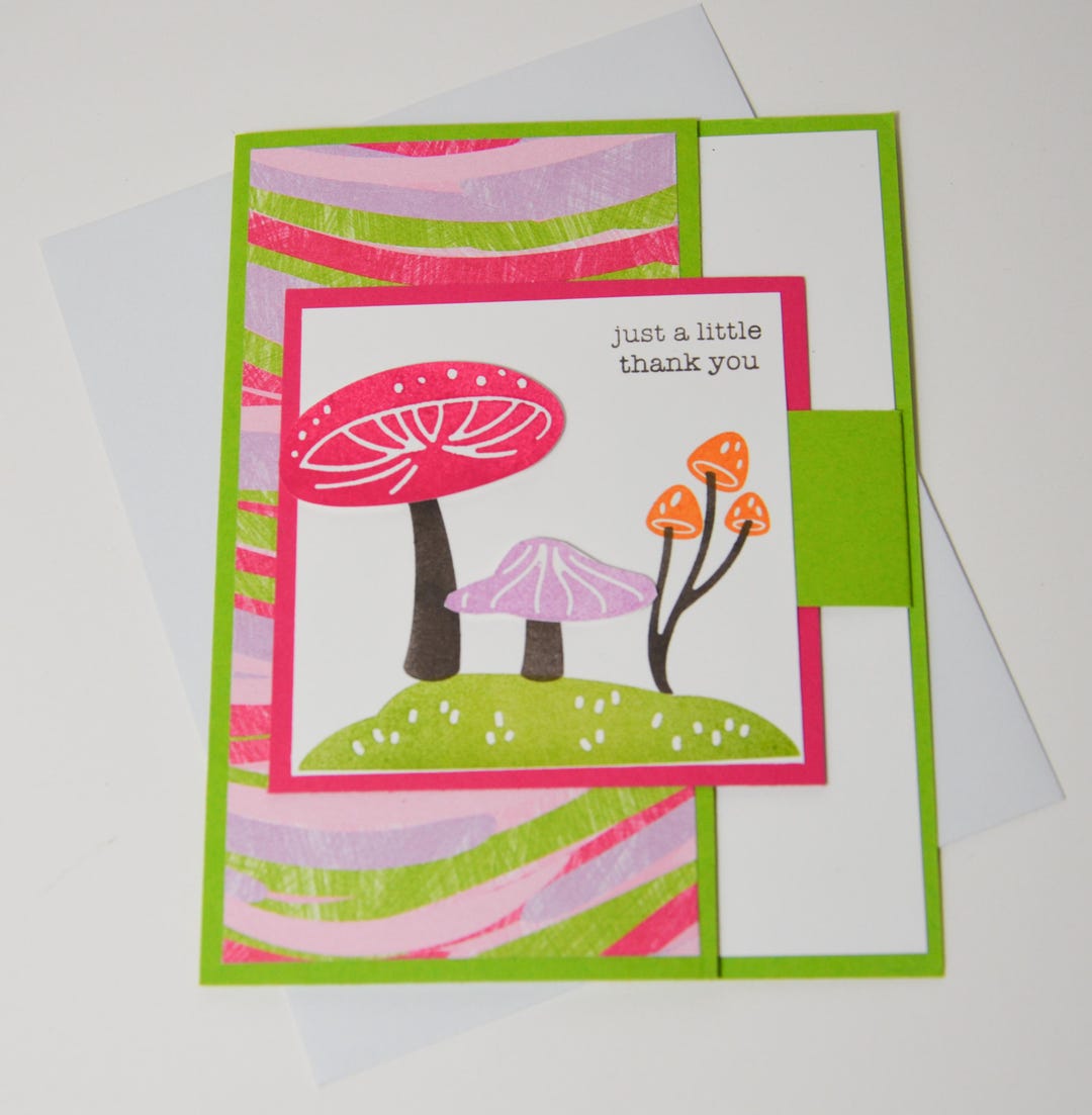 Handmade Mushroom Thank You Card – Whimsical Forest Design 0010 - Etsy