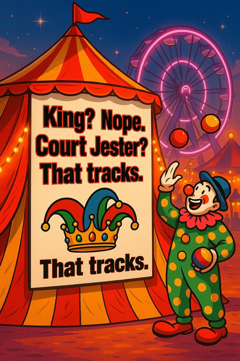 Printable Poster, No Kings Court Jester Satire, Anti Trump Digital ...