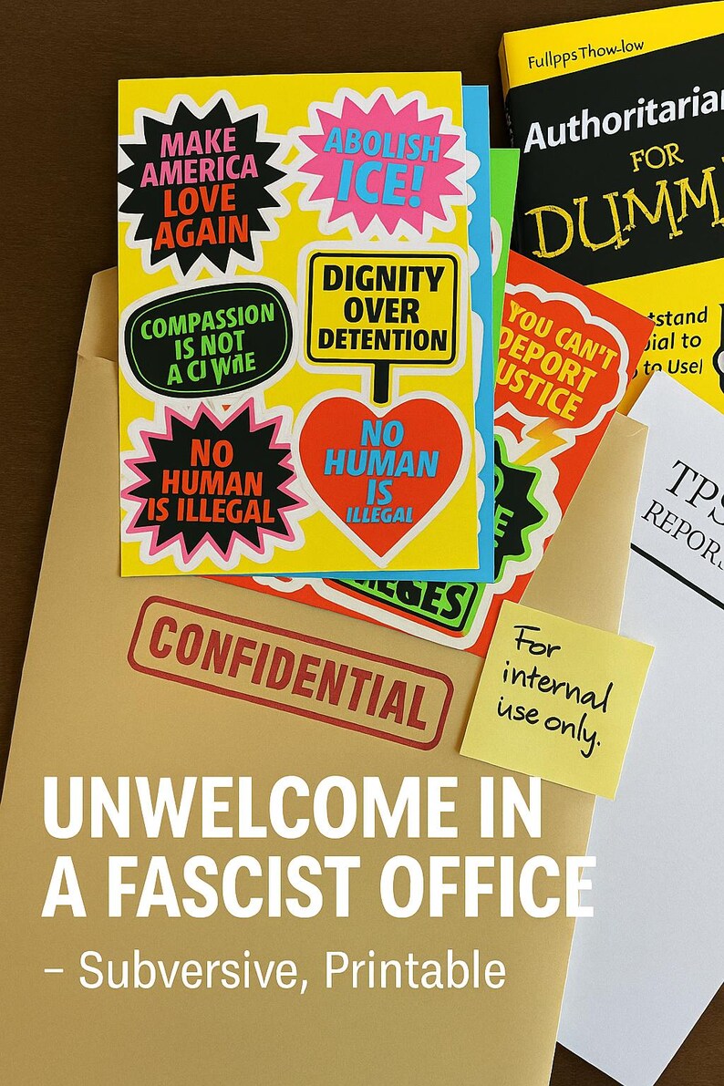 Anti ICE Sticker Designs, Unapologetic Colorful Protest Download ...
