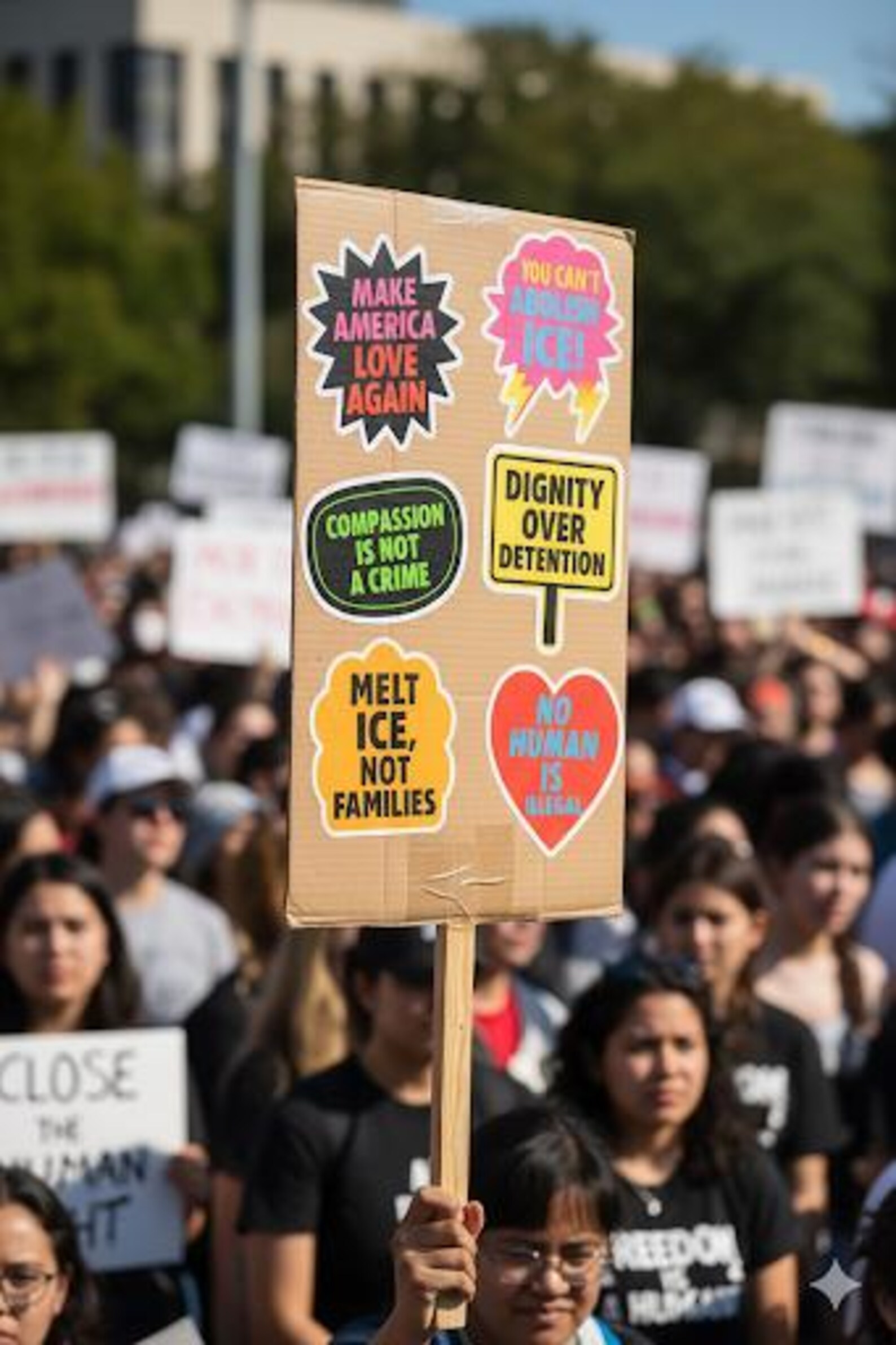 Anti ICE Sticker Designs, Unapologetic Colorful Protest Download ...