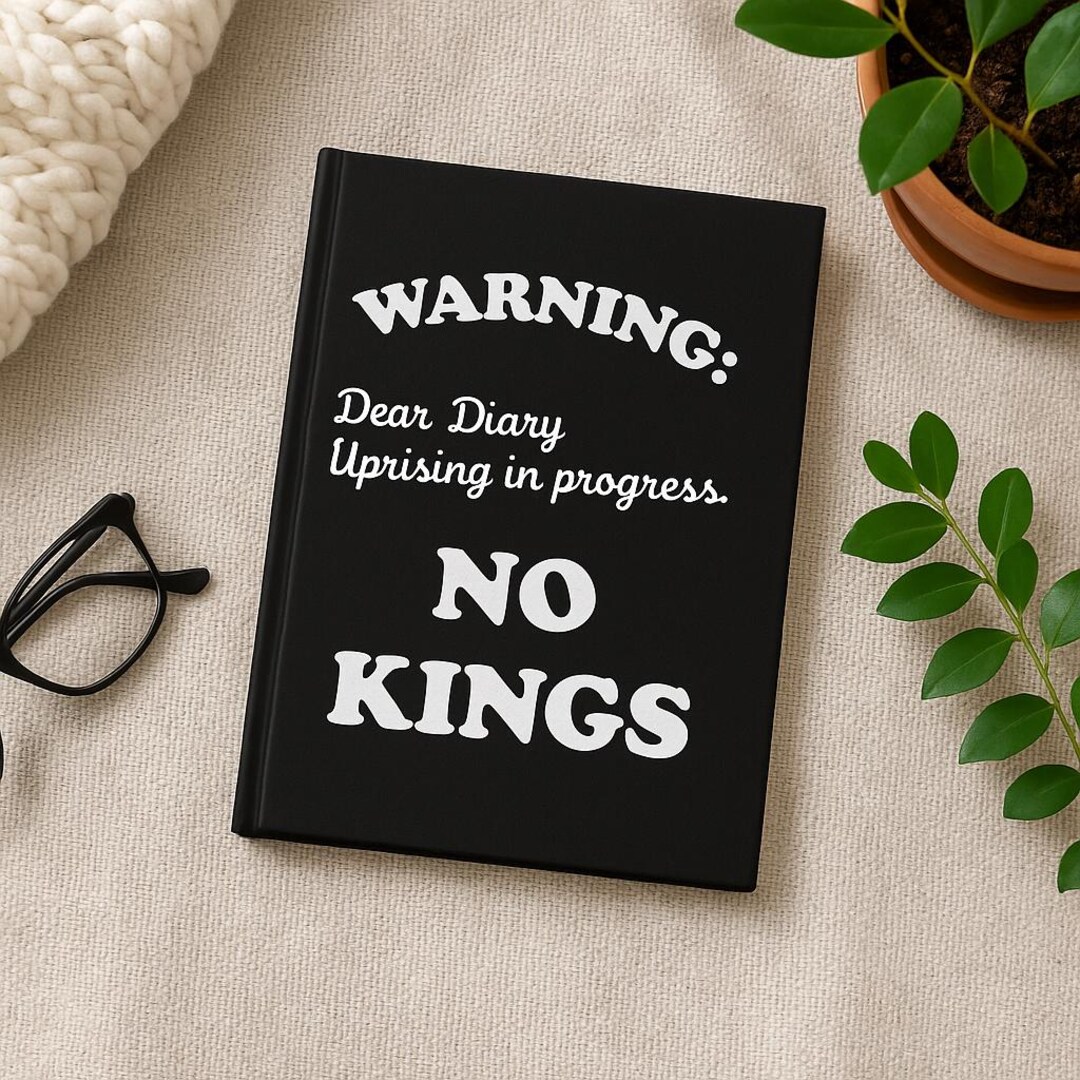 Black Uprising Journal - No Kings | Trendy Diary for Rebels ...