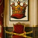 Printable No Kings Poster, Red Hat Crown Digital Protest Sign, Activist ...