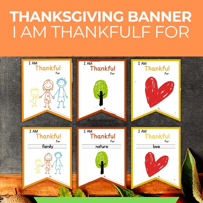 I Am Thankful for Poster - Etsy