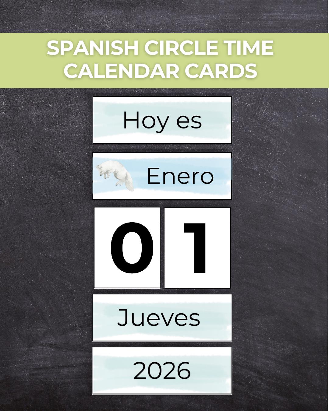 Spanish Perpetual Calendar 2026 Morning Basket Spanish Circle Time ...