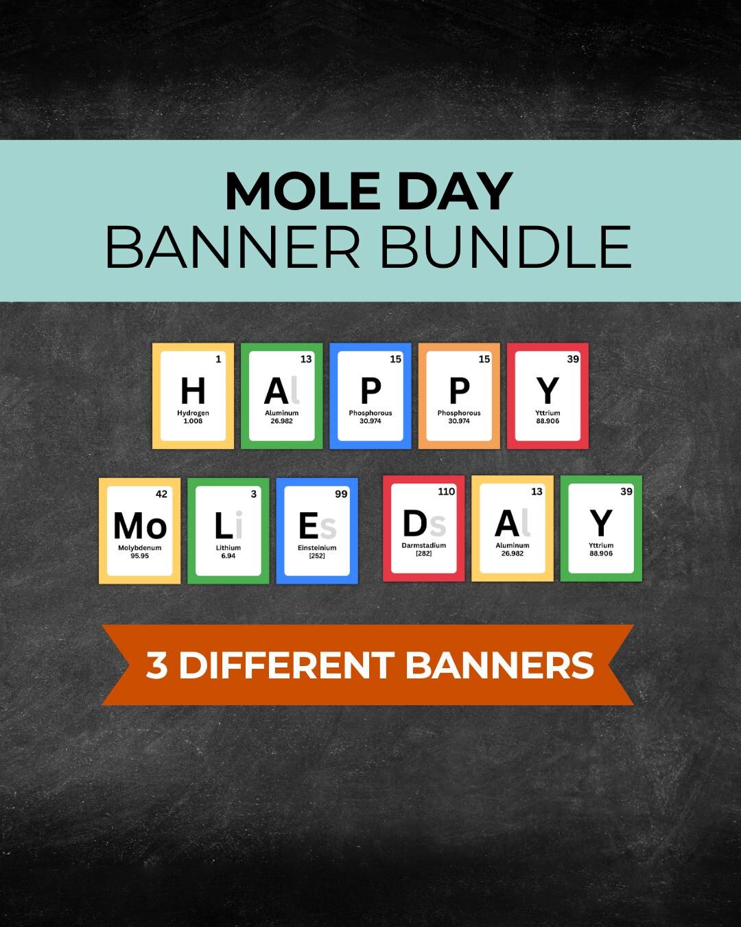 Mole Day High School Science Classroom Decor STEM Middle School ...