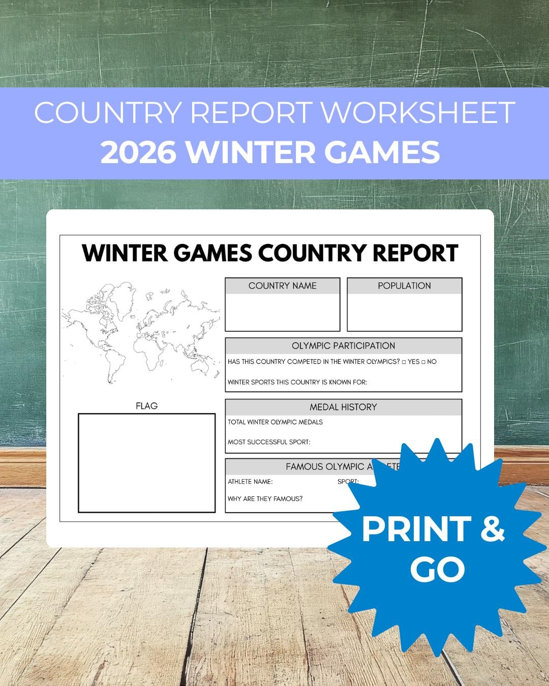 Winter Games Italy 2026 Country Research Report Printable Graphic ...