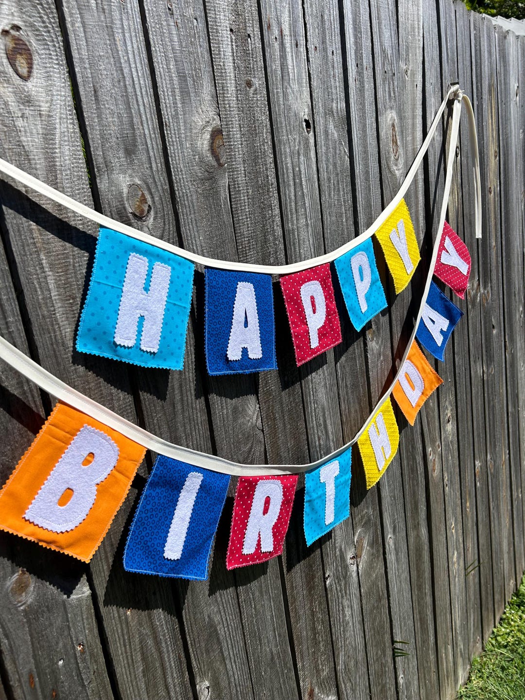 Multi-color Birthday Banner - Etsy