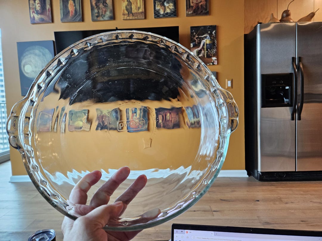 Pyrex Glass Pie Plate 9.5 Inches in Diameter - Etsy