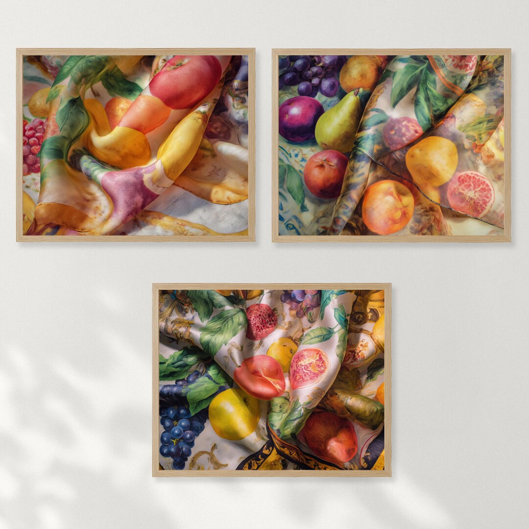 Vintage Fruit Still Life Painting: Opulent Grandmillennial Decor ...
