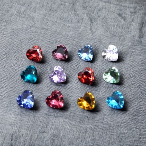 Heart Birthstone - Etsy