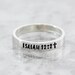 Scripture Ring, Bible Verse Ring, Cross Ring, Faith Ring, Skinny ...
