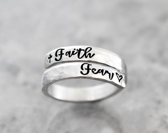 Faith Over Fear Ring - Etsy