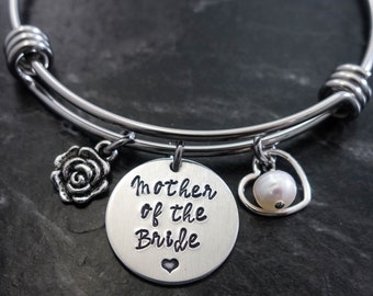 MOB15 Mother of the Bride Adjustable Bangle Mother of the - Etsy