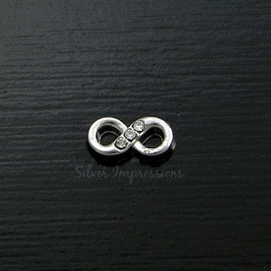 Infinity Locket Charm - Floating Locket Charm - Glass Locket Charm - Etsy