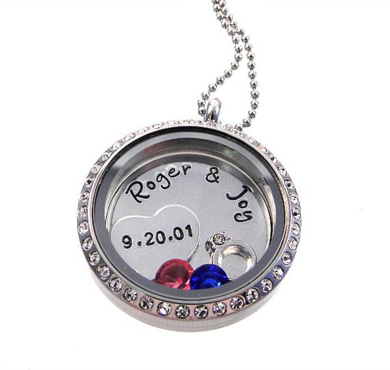 Floating Locket Plate Memory Locket Plate Memory Locket | Etsy