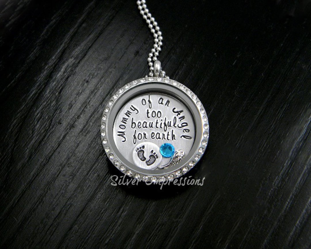 Floating Locket - Memory Locket - Mommy of an Angel Too Beautiful for ...