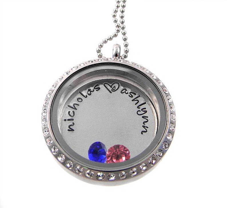 Personalized Floating Locket Mom Locket Floating Locket - Etsy