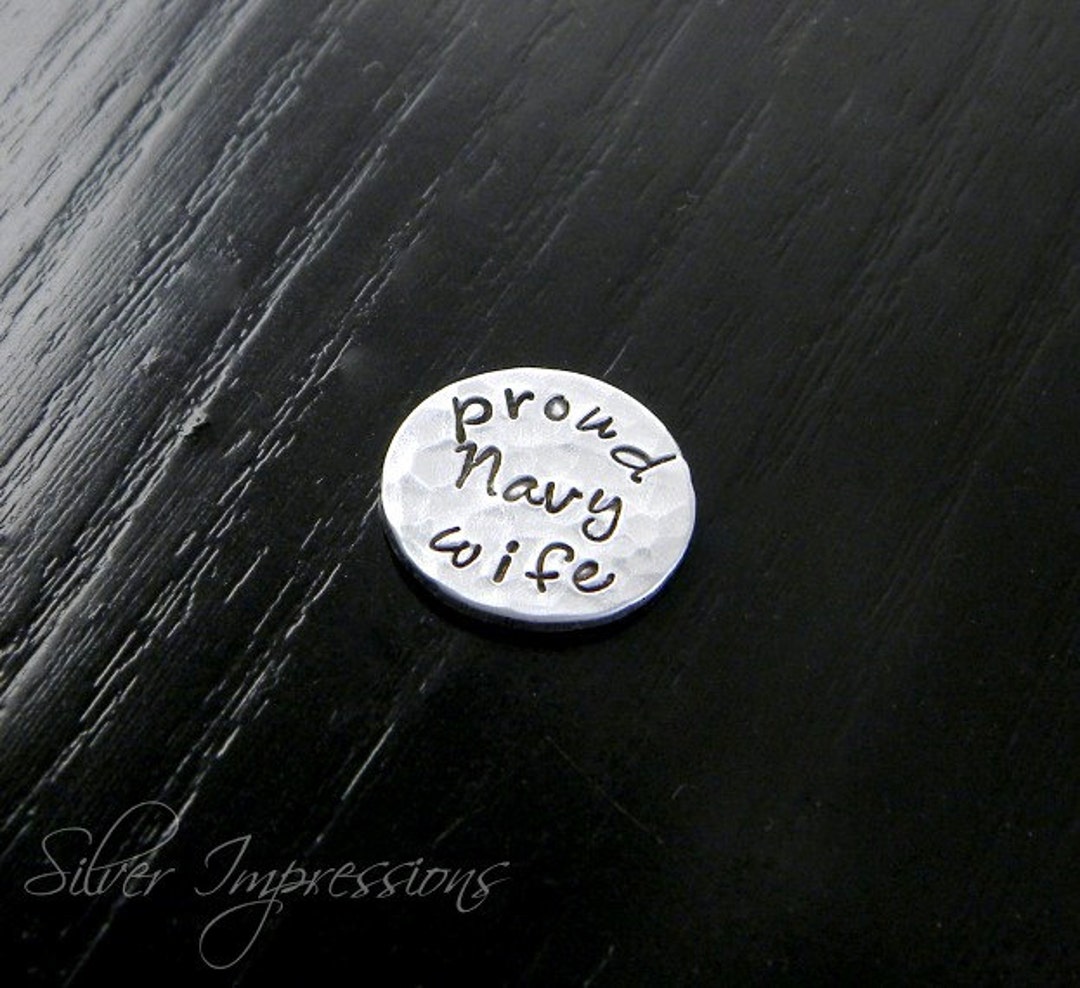 Proud Navy Wife Locket Plate - Floating Locket Charms - Silver Locket ...