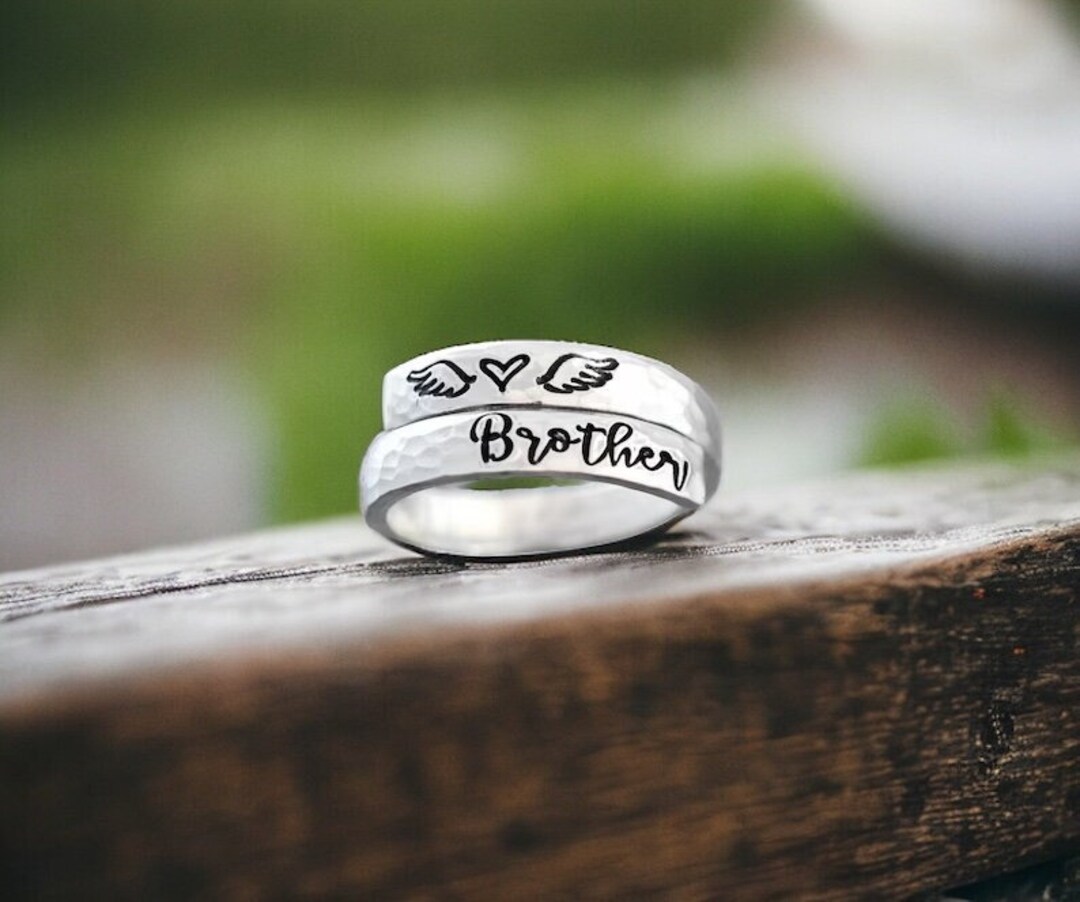 Brother Memorial Ring, Personalized, Loss of Loved One Brother Mom ...