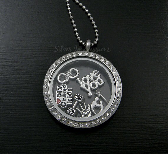 Infinity Locket Charm Floating Locket Charm Glass Locket - Etsy