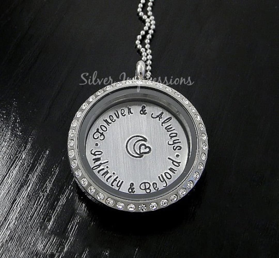 Forever and Always Infinity and Beyond - Floating Locket - Charm Locket ...