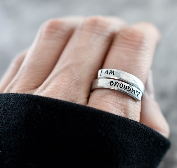 Etsy i am enough ring store